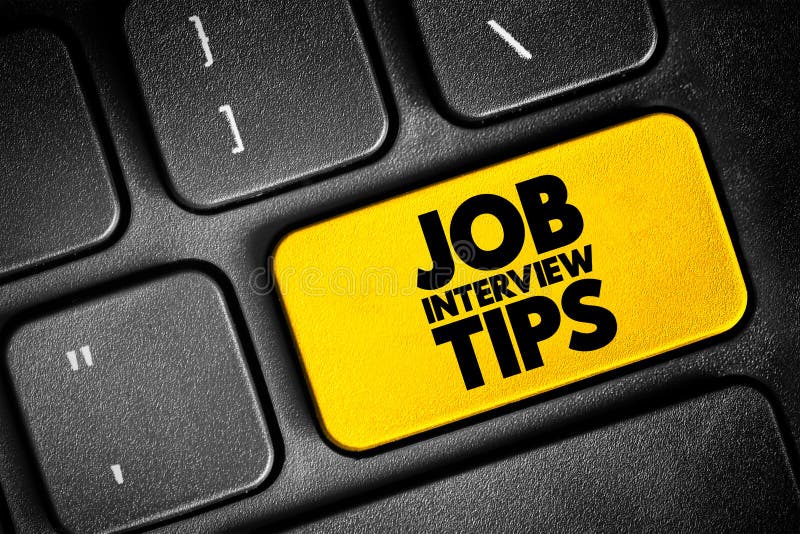 Job Interview Tips Mind Map Concept for Presentations and Reports Stock ...