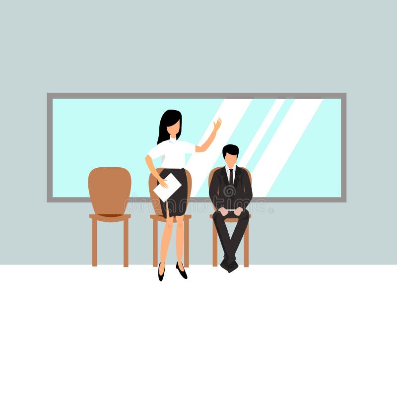 Job Interview Vector Design Concept Stock Vector - Illustration of ...