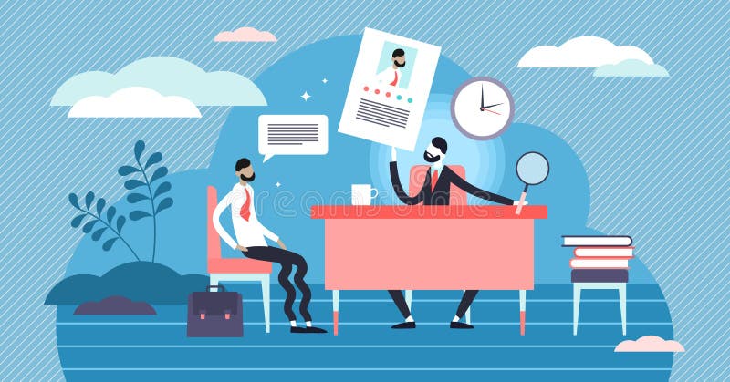 Nervous Interview Clipart