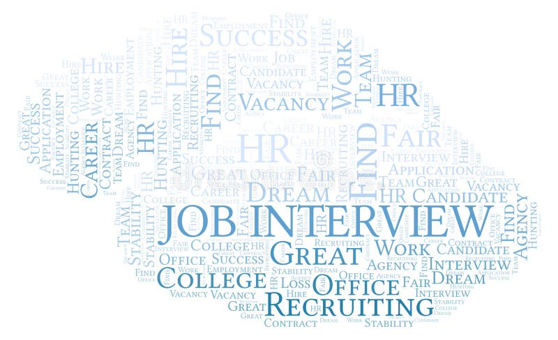 Job Interview word cloud. stock illustration. Illustration of tagcloud ...