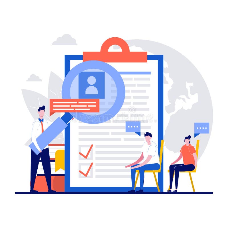 HR Managers Looking at Curriculum Vitae of Job Seeker As a Concept of ...