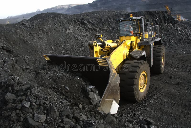 Big Loader on Coal stock photo. Image of electrical, cargo - 20435260