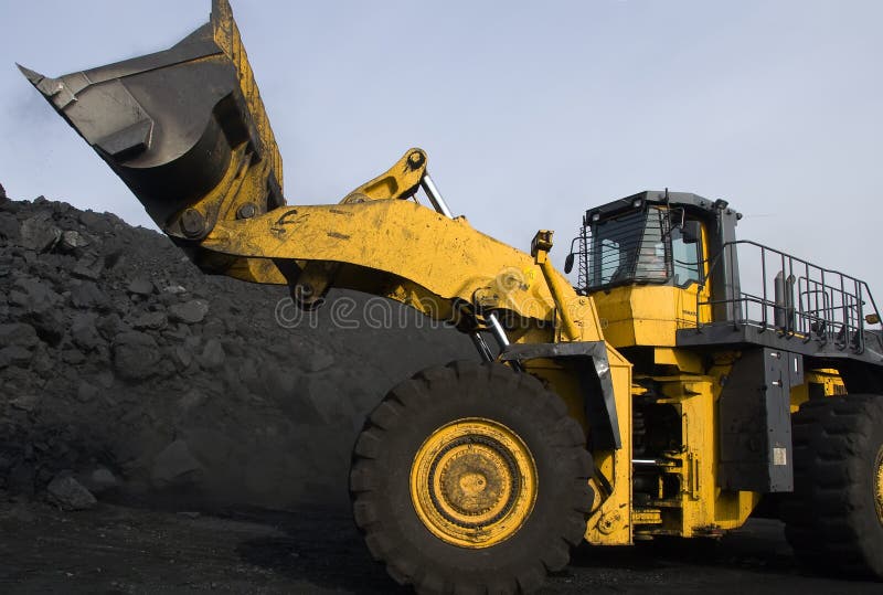 The Job of a Loader in the Coal Mine. Editorial Image - Image of mining ...