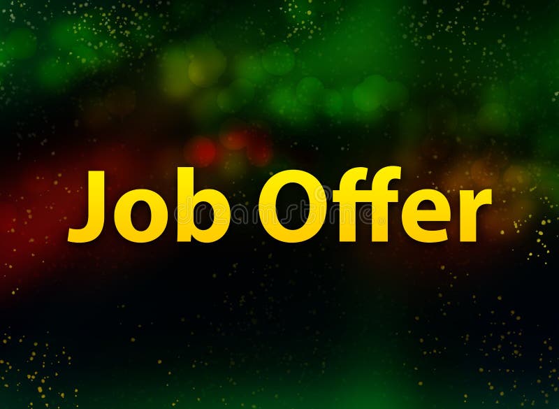 Resume Abstract Colorful Background Bokeh Design Illustration Stock ...