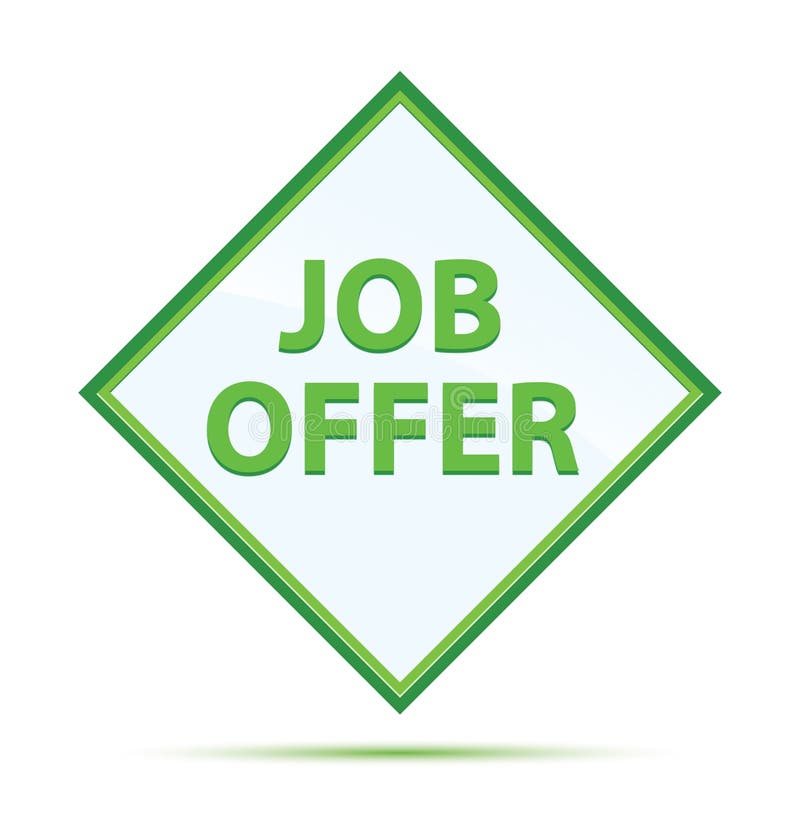 Big Offer Modern Abstract Green Diamond Button Stock Illustration ...