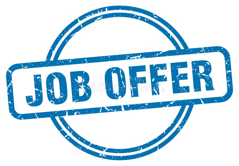 Job Offer Stamp. Job Offer Round Grunge Sign Stock Vector ...