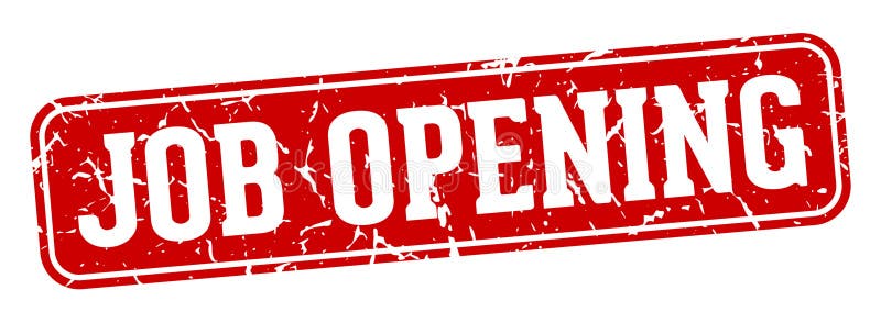 Job Opening Rectangular Sign. Job Opening Stamp Stock Vector ...