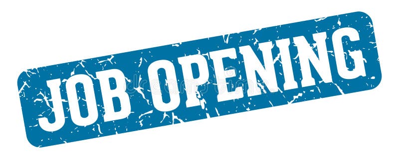 Job Opening Rectangular Sign. Job Opening Stamp Stock Vector ...