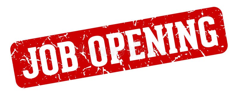 Job Opening Rectangular Sign. Job Opening Stamp Stock Vector ...