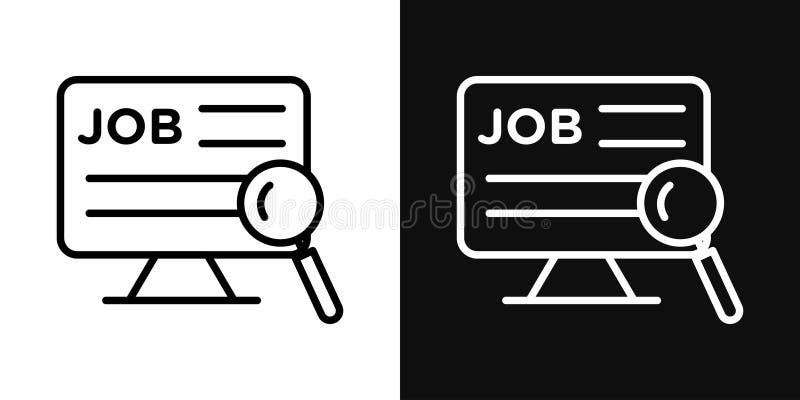 Job portal icon stock vector. Illustration of graphic - 330450741
