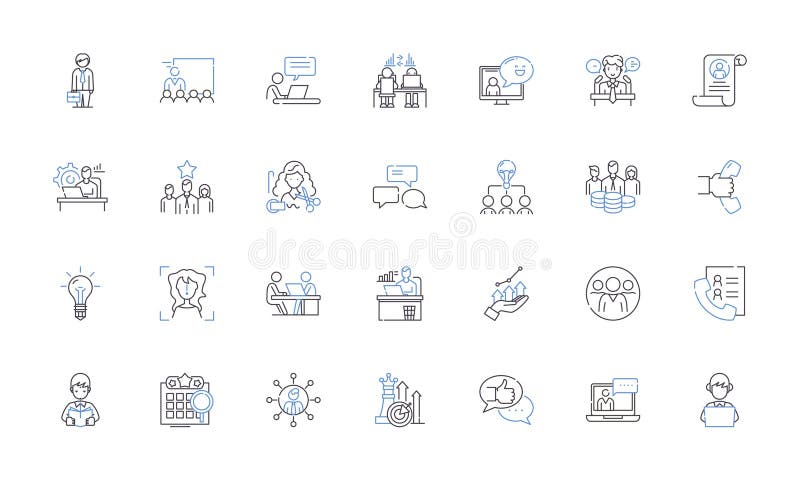 Execution Implementation Line Icons Collection. Implementation ...