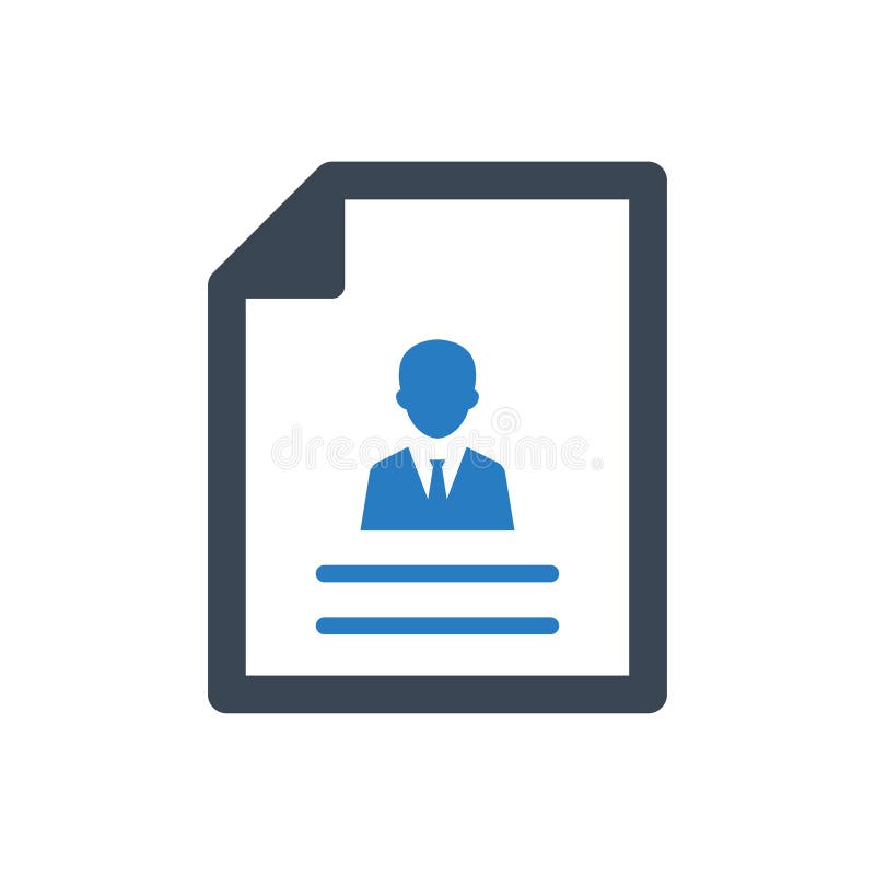 Job profile icon stock vector. Illustration of portfolio - 184250037