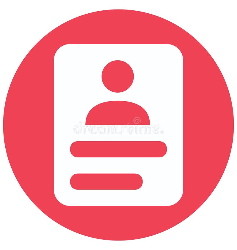 Job Profile Two Colors Glyph Vector Icon Isolated and Editable Stock ...