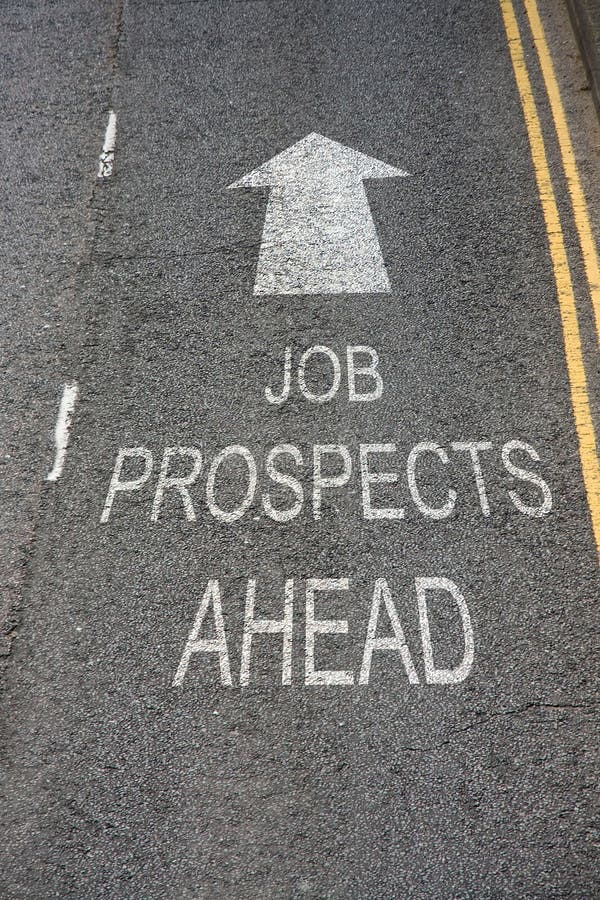 Job Prospects Ahead stock image. Image of indication - 25467507
