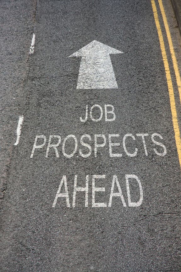 Job Prospects Ahead stock image. Image of indication - 25467507