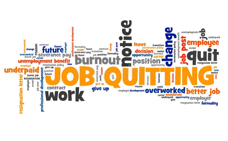 Job quitting stock illustration. Illustration of company - 76648354