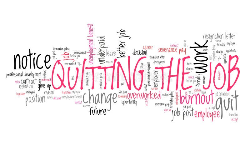 Job quitting stock illustration. Illustration of resignation - 91355389