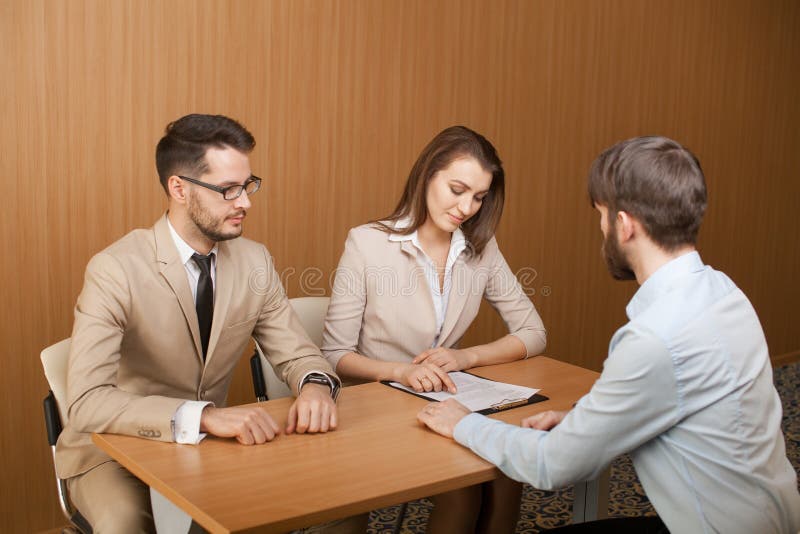 Job recruitment interview stock photo. Image of apprentice - 89890622