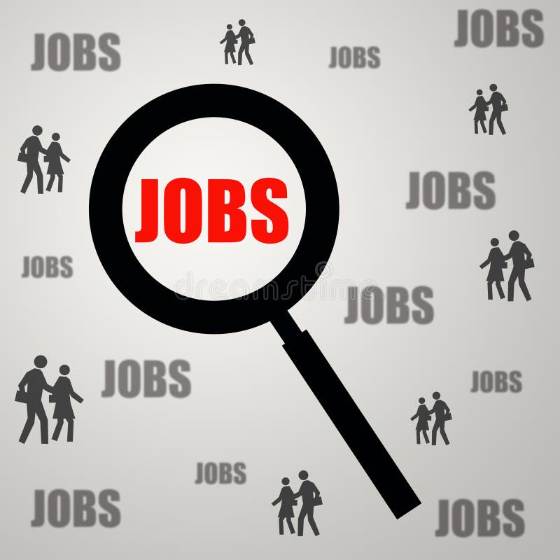 Job search stock illustration. Illustration of hiring - 15625348