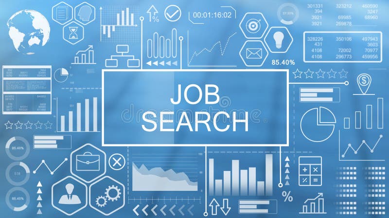 Search, Animated Typography Stock Illustration - Illustration of data ...