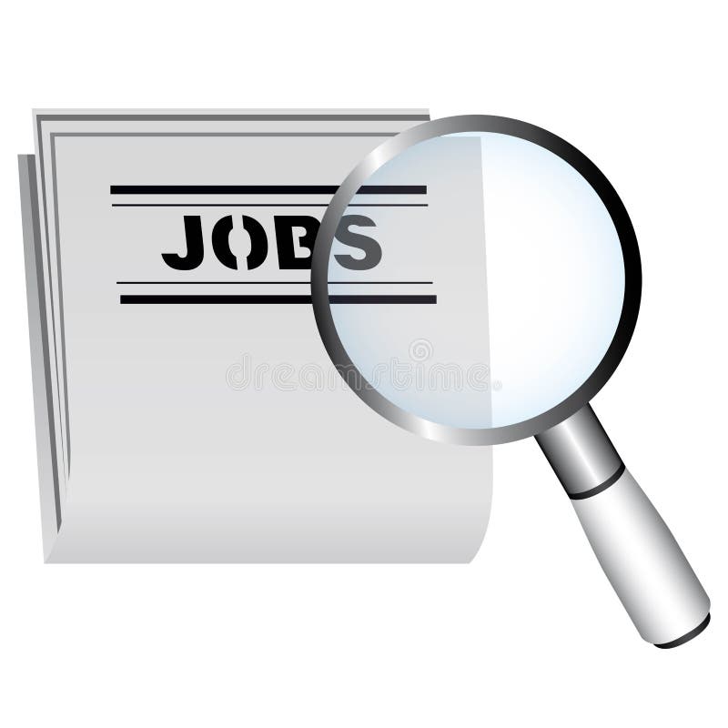 Job search concept stock illustration. Illustration of manage - 37070237