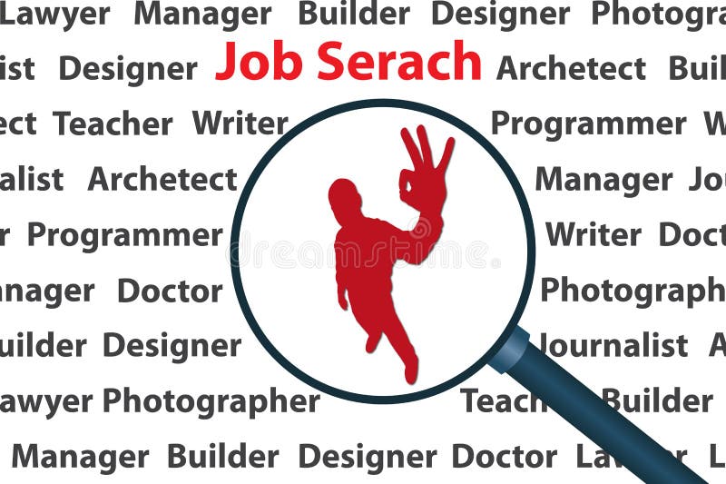 Job search stock illustration. Illustration of management - 56588972
