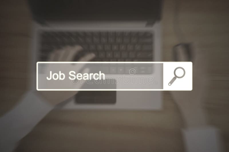 Job Search Text in Search Bar Stock Photo - Image of applicant, digital ...
