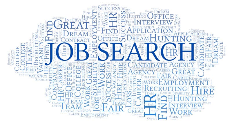 Job search wordcloud stock vector. Illustration of jobs - 16400378