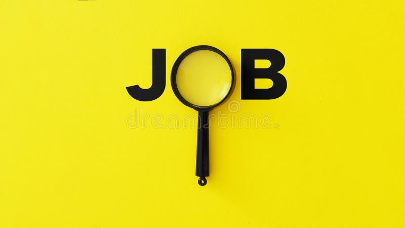 Job Searching is Shown Using the Text. Find Employment and Work As ...