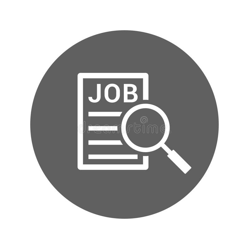 Job Seeking icon stock vector. Illustration of people - 327467975