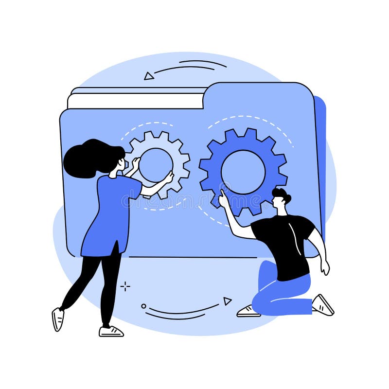 Job Sharing Abstract Concept Vector Illustration Stock Vector ...