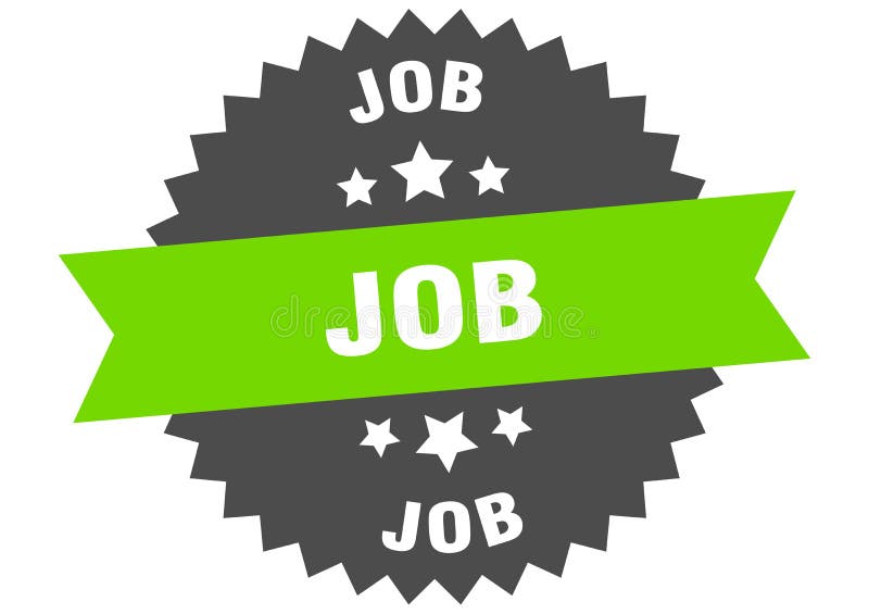 Job Sign. Job Circular Band Label. Job Sticker Stock Vector ...