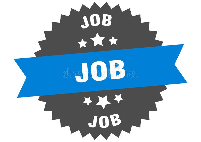 Job Sign. Job Circular Band Label. Job Sticker Stock Vector ...