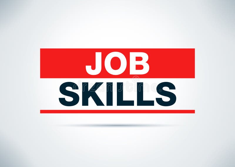 Skills Red Banner Abstract Background Stock Illustration - Illustration ...