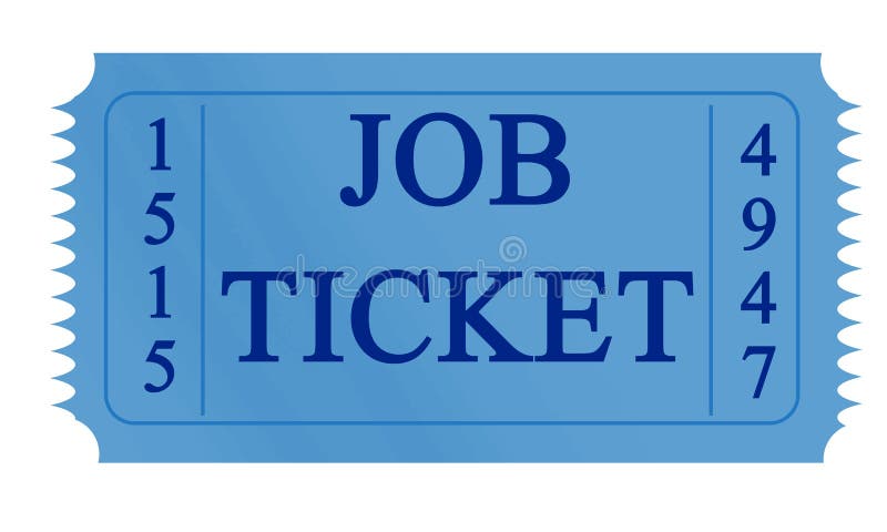 Job ticket stock illustration. Illustration of shopping - 7626620