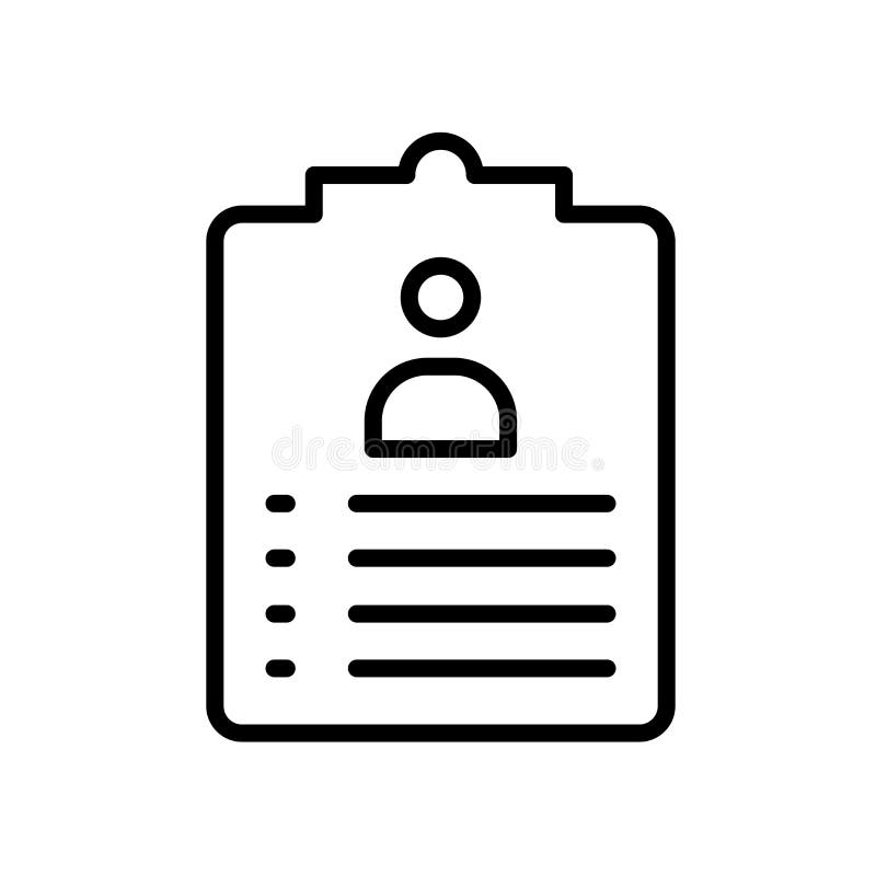 Job Title Icon Isolated on White Background Stock Vector - Illustration ...