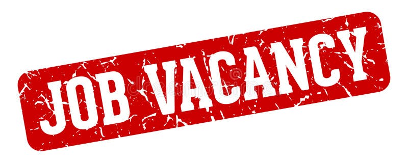 Job Vacancy Rectangular Sign. Job Vacancy Stamp Stock Vector ...