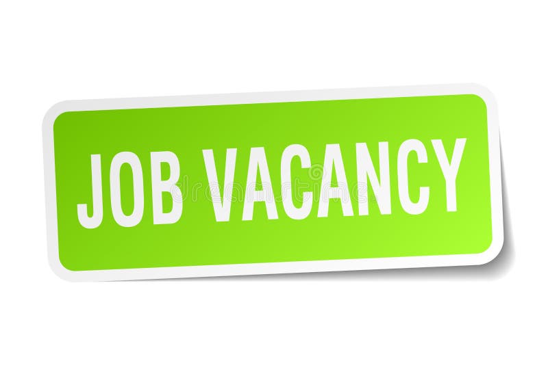 Job vacancy square sticker stock vector. Illustration of vector - 94844957