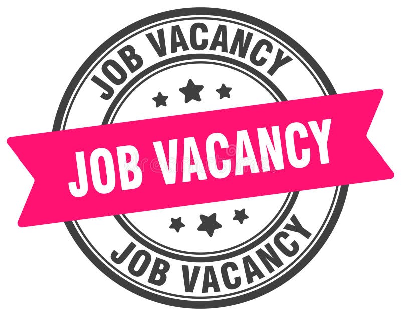Job Vacancy Stamp. Job Vacancy Label on Transparent Background. Round ...