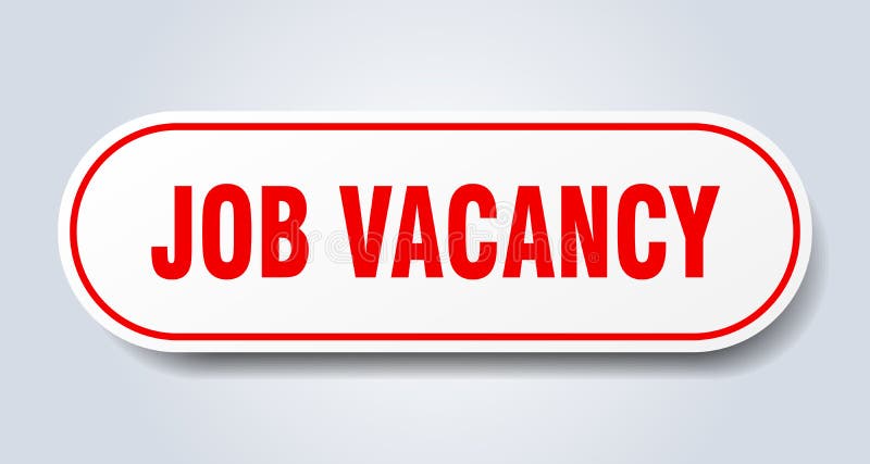 Job Vacancy Sticker. Job Vacancy Sign Set Stock Vector - Illustration ...