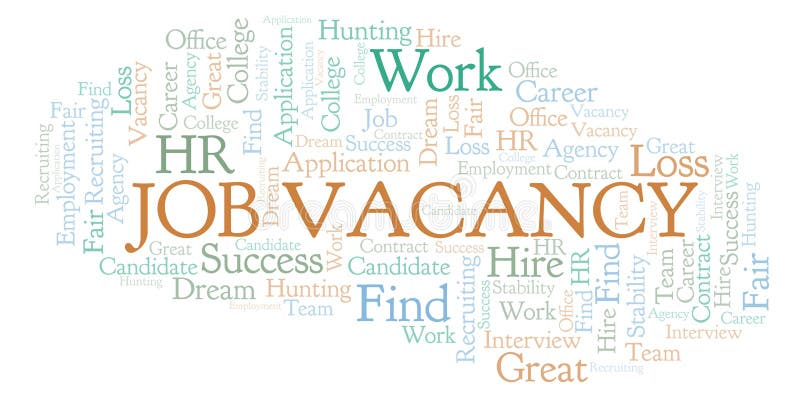 Vacancy word on a sticker stock vector. Illustration of bubble - 129812809