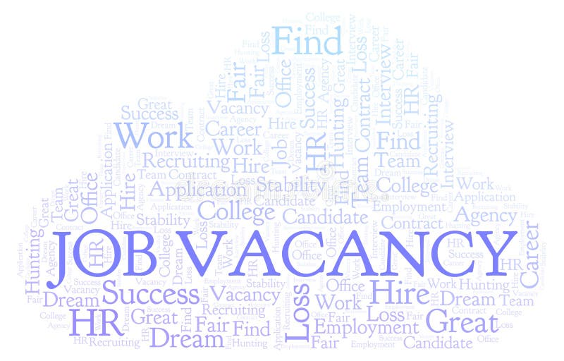 Vacancy word on a sticker stock vector. Illustration of bubble - 129812809