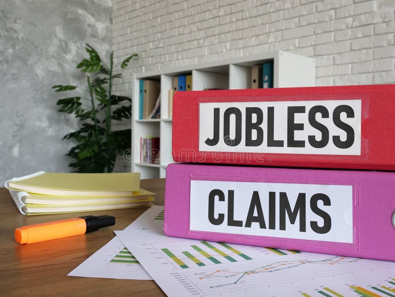 Jobless Claims are Shown Using the Text Stock Image - Image of loss ...
