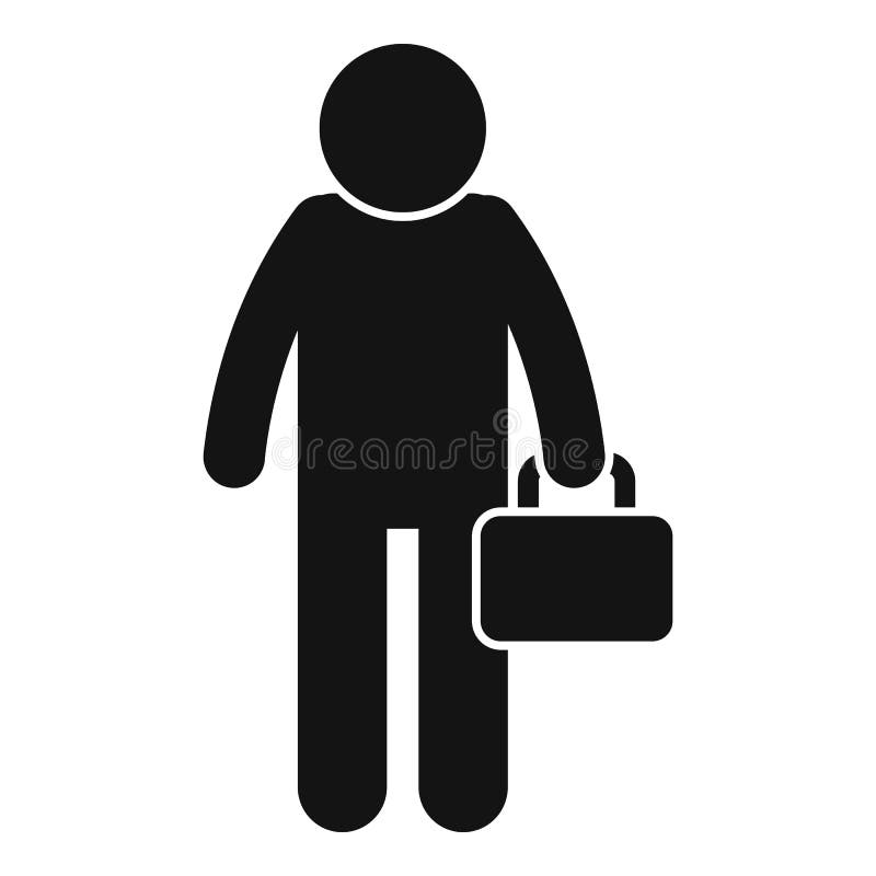 Jobless Director Icon, Simple Style Stock Vector - Illustration of ...