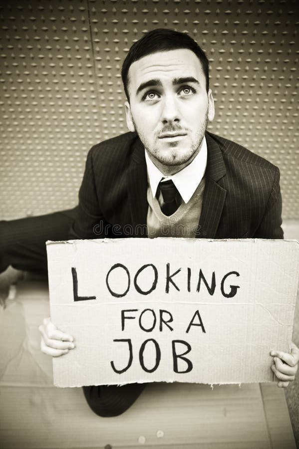 Jobless man stock photo. Image of businessman, business - 11546876