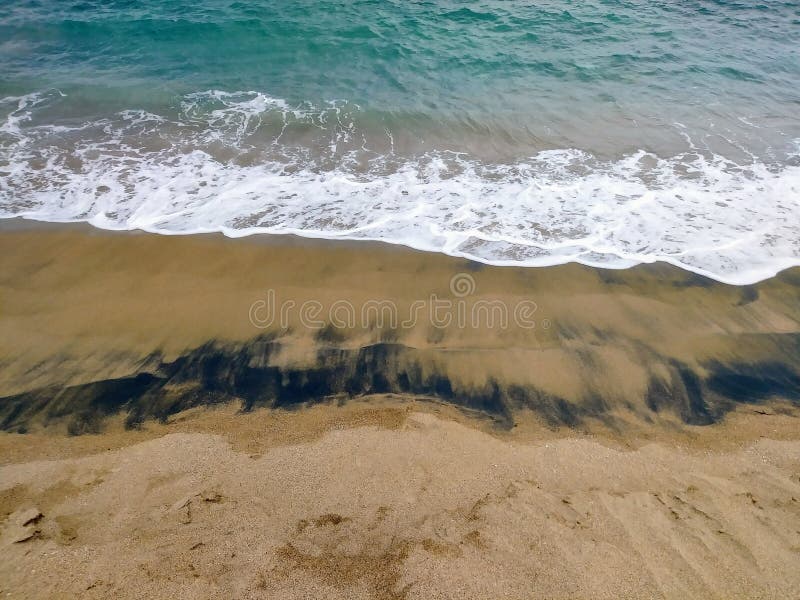 Layers stock image. Image of beach, sand, jobos, seafoam - 124077105