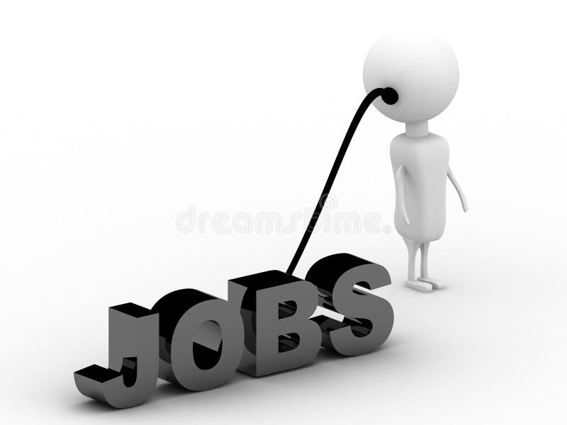 Job Search Road Sign Find Vacancy for Jobs Stock Photo - Image of ...