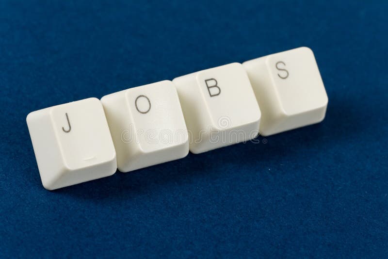 Jobs Button on Computer Keyboard Stock Image - Image of concept ...
