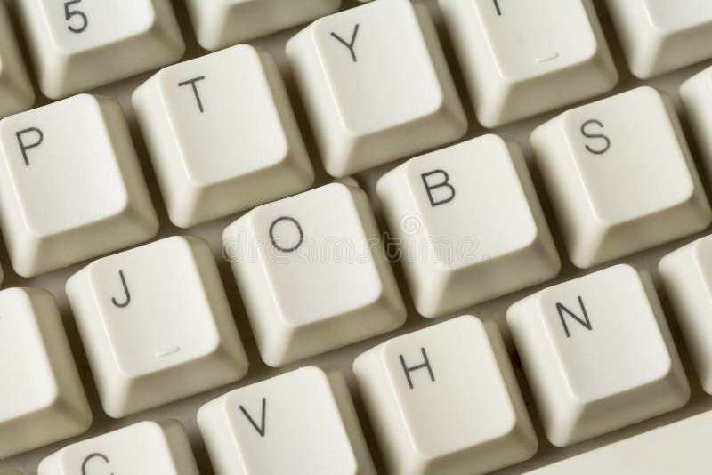 Jobs Button on Computer Keyboard Stock Image - Image of concept ...