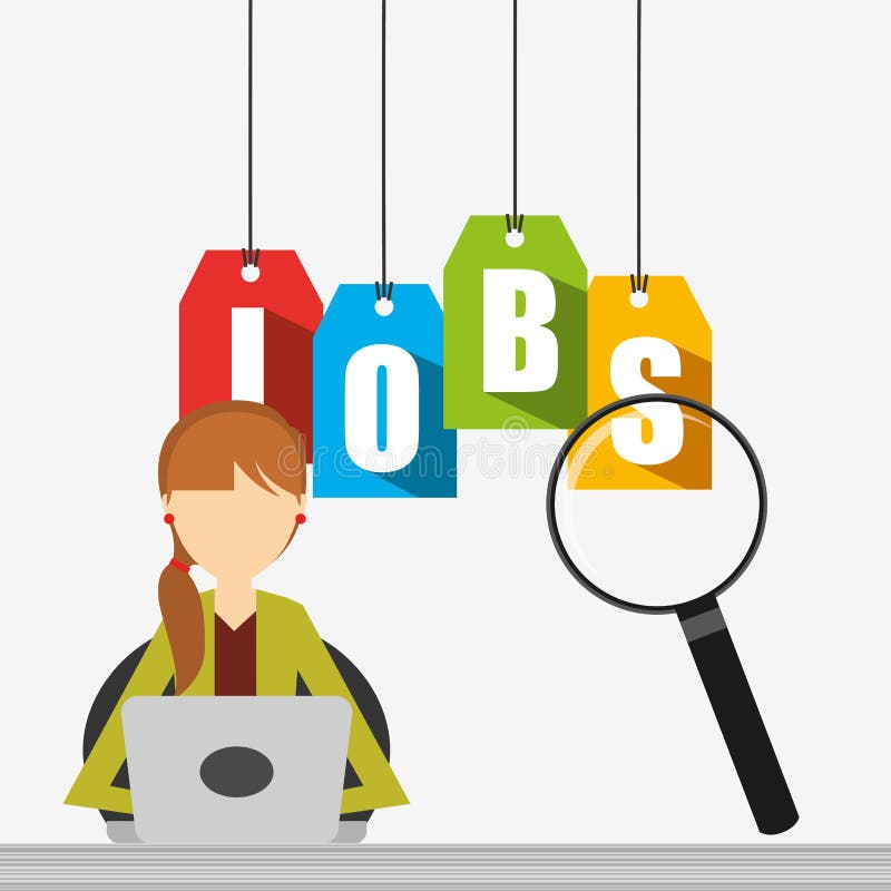 Jobs concept design stock vector. Illustration of background - 65883989